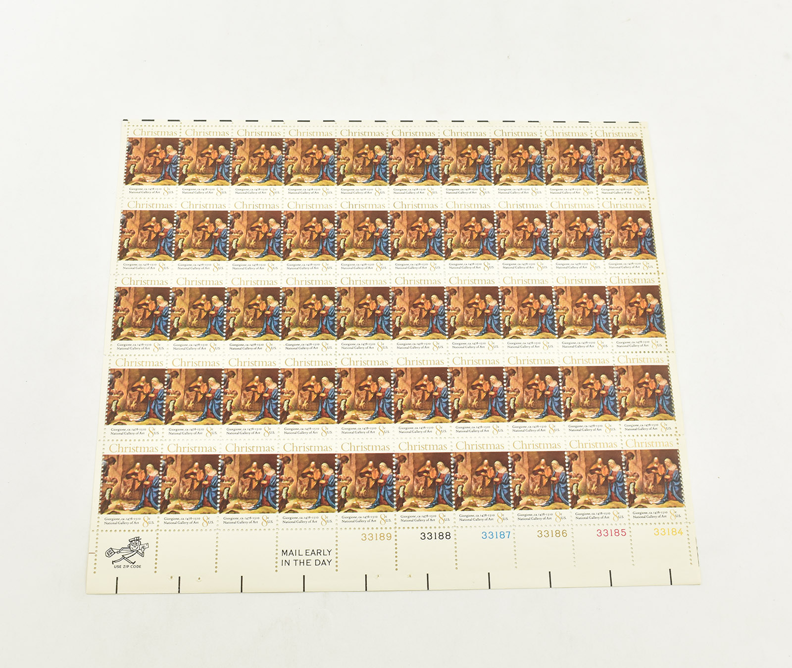 VINTAGE - UNUSED Entire SHEET Real USPS Postage Stamps! | Property Room