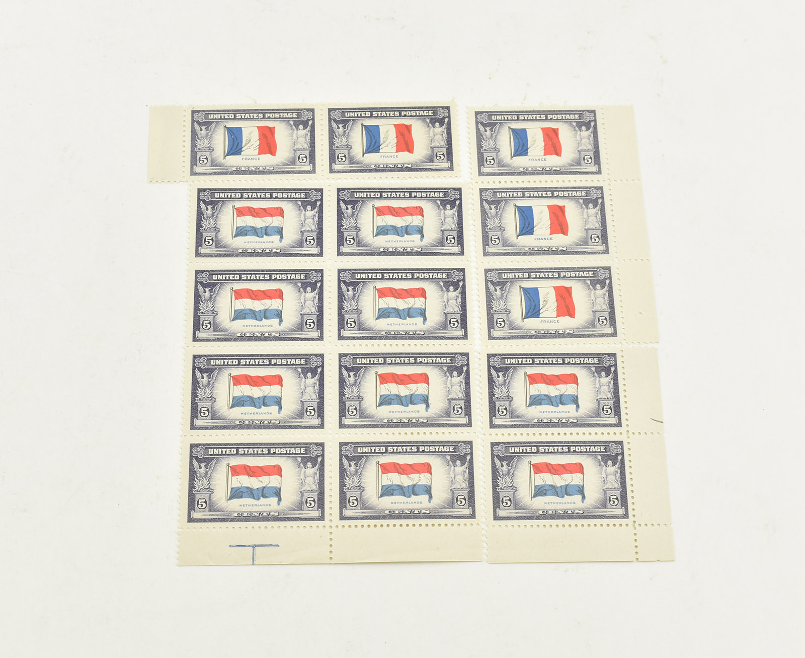 VINTAGE - UNUSED Entire SHEET Real USPS Postage Stamps! | Property Room