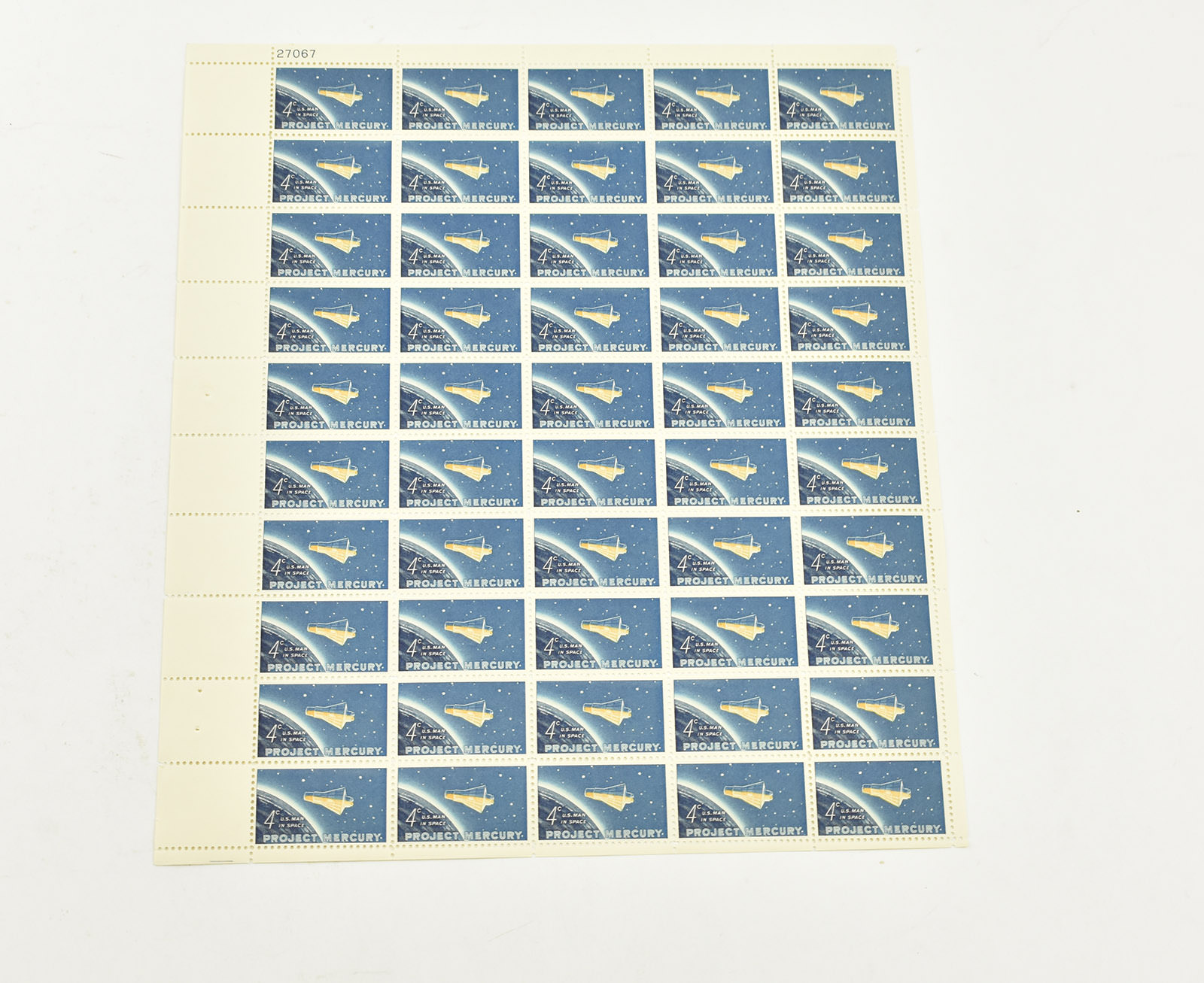 VINTAGE - UNUSED Entire SHEET Real USPS Postage Stamps! | Property Room
