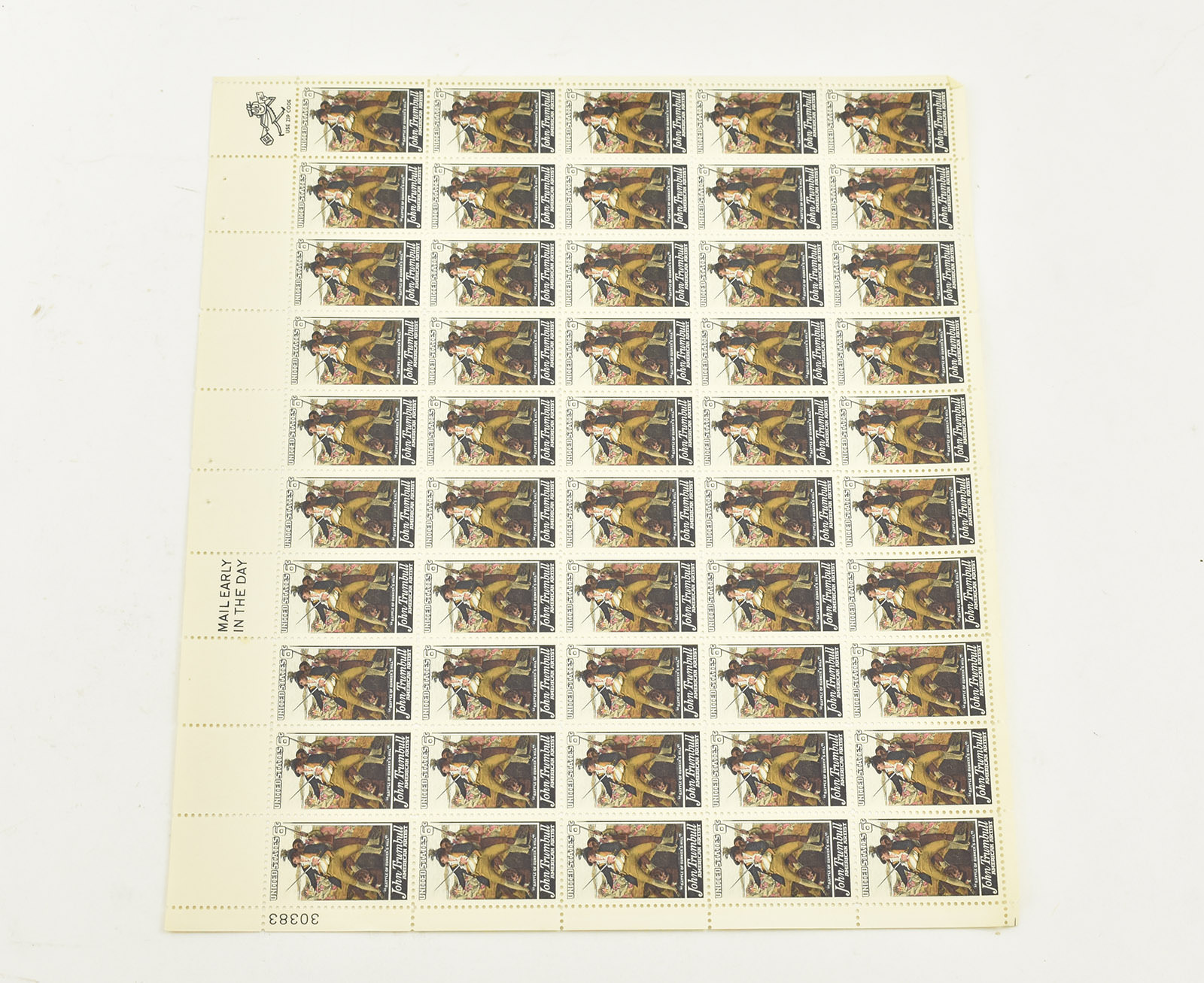 VINTAGE - UNUSED Entire SHEET Real USPS Postage Stamps! | Property Room