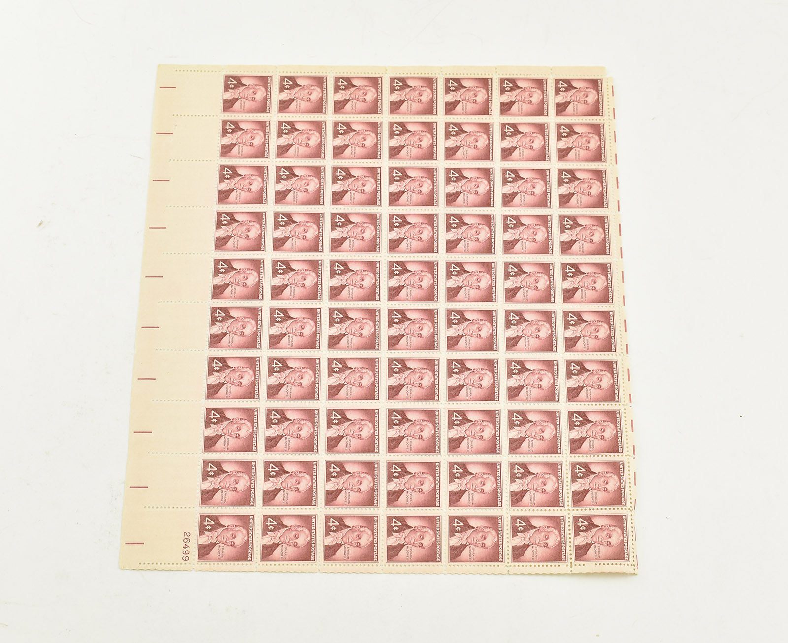 VINTAGE - UNUSED Entire SHEET Real USPS Postage Stamps! | Property Room