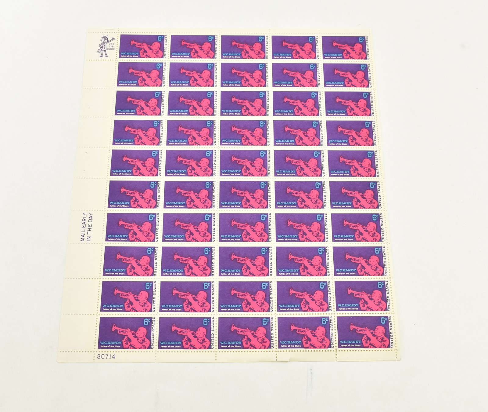 VINTAGE - UNUSED Entire SHEET Real USPS Postage Stamps! | Property Room