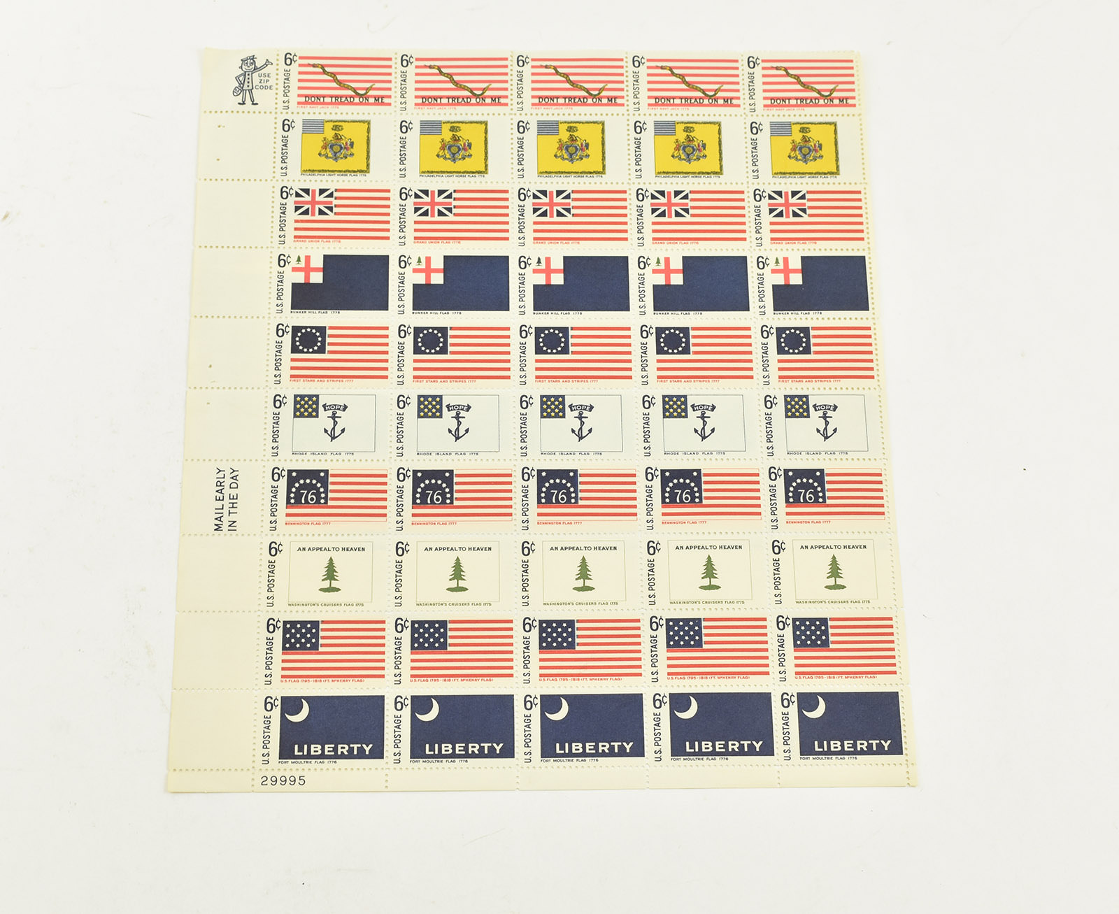 VINTAGE - UNUSED Entire SHEET Real USPS Postage Stamps! | Property Room