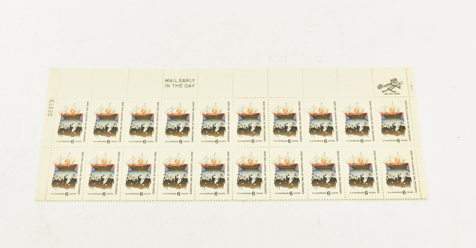 VINTAGE - UNUSED Entire SHEET Real USPS Postage Stamps! | Property Room