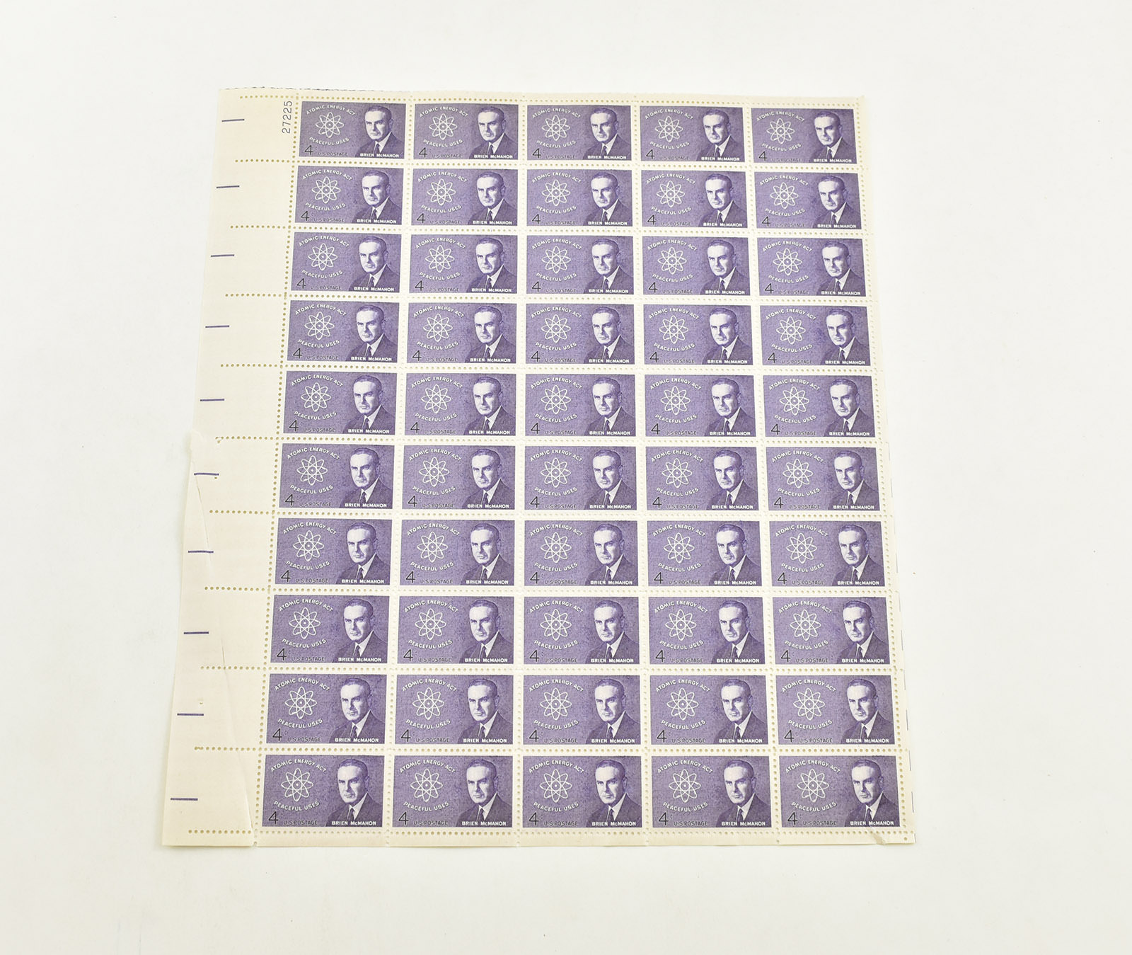VINTAGE - UNUSED Entire SHEET Real USPS Postage Stamps! | Property Room