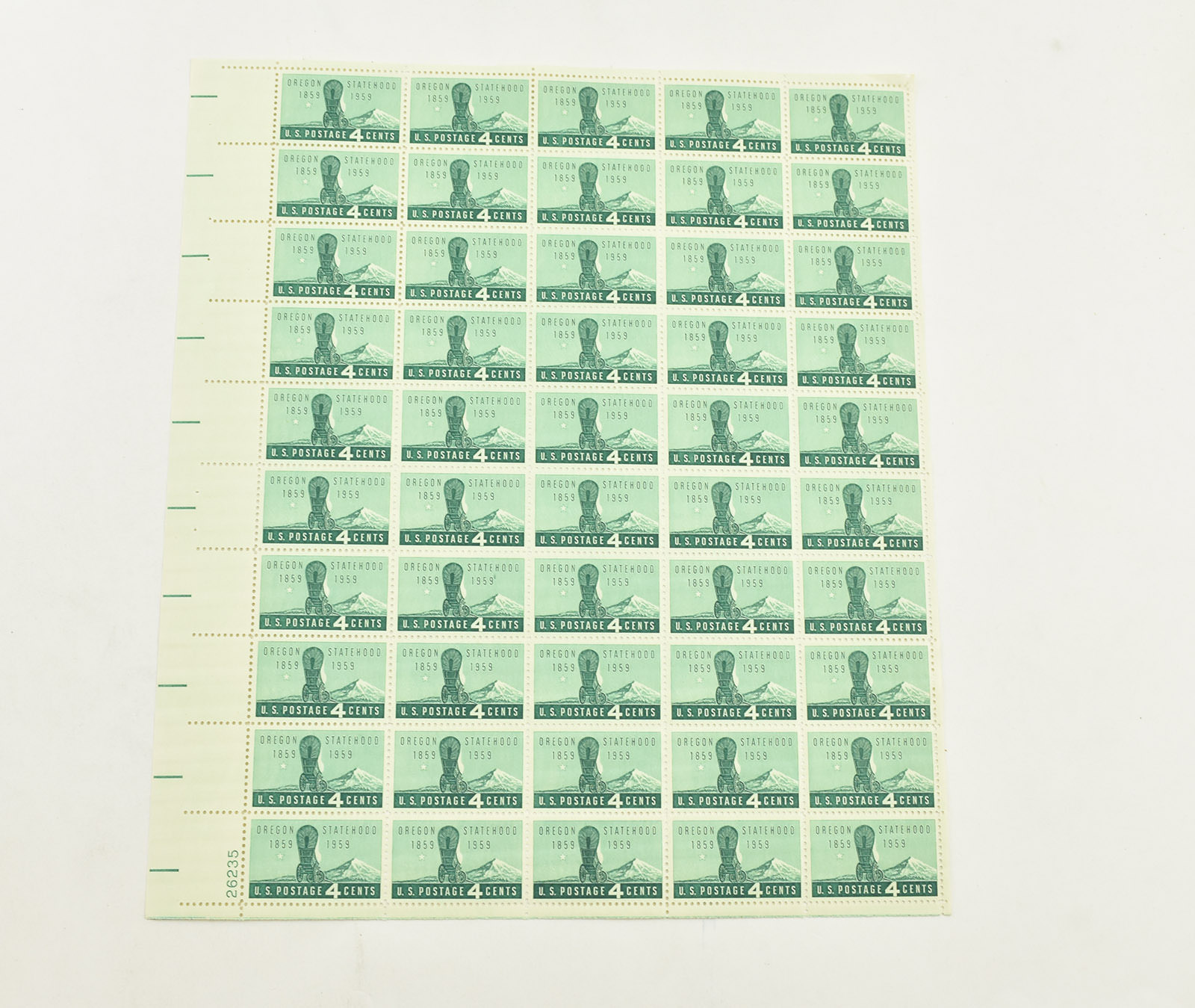 VINTAGE - UNUSED Entire SHEET Real USPS Postage Stamps! | Property Room