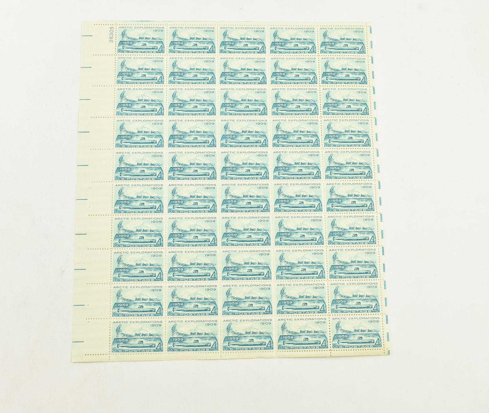 VINTAGE - UNUSED Entire SHEET Real USPS Postage Stamps! | Property Room