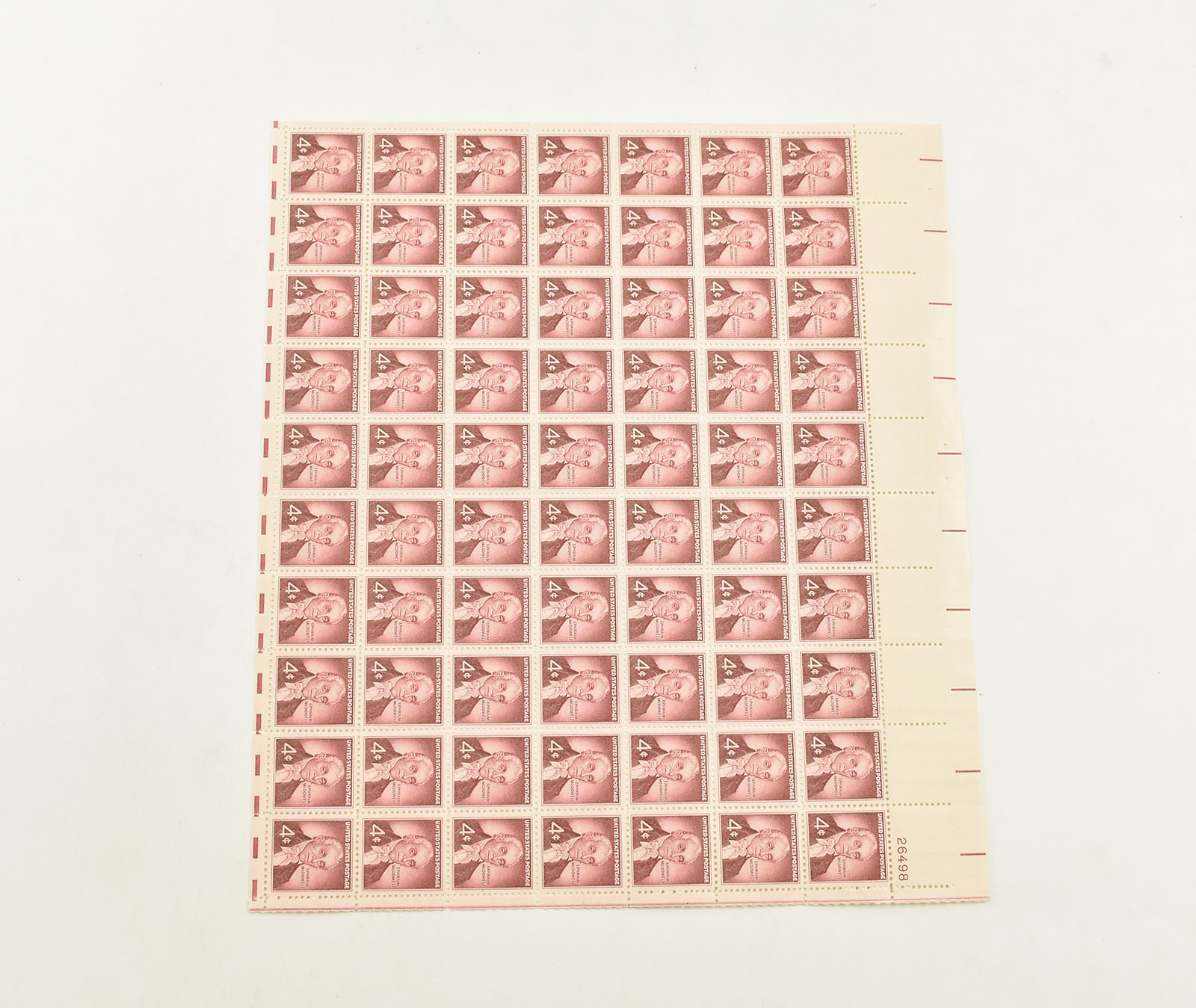 VINTAGE - UNUSED Entire SHEET Real USPS Postage Stamps! | Property Room