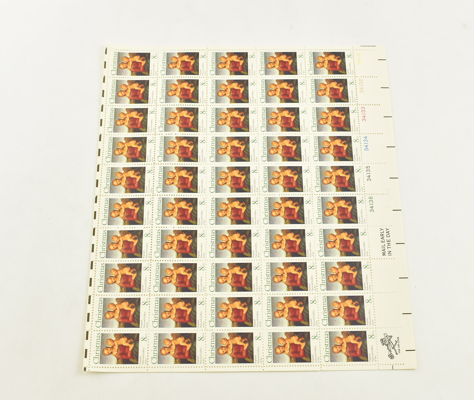 VINTAGE - UNUSED Entire SHEET Real USPS Postage Stamps! | Property Room