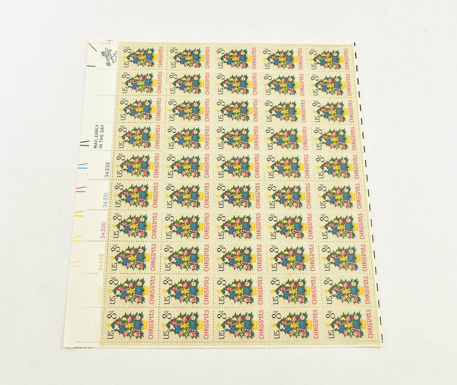 VINTAGE - UNUSED Entire SHEET Real USPS Postage Stamps! | Property Room