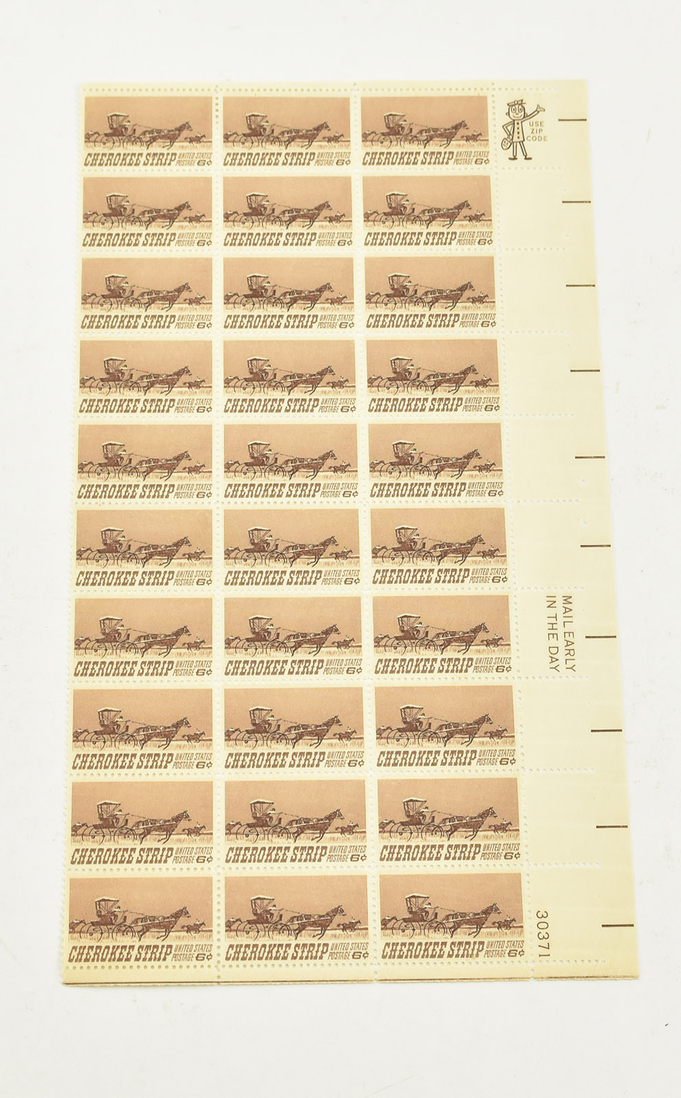 VINTAGE - UNUSED Entire SHEET Real USPS Postage Stamps! | Property Room