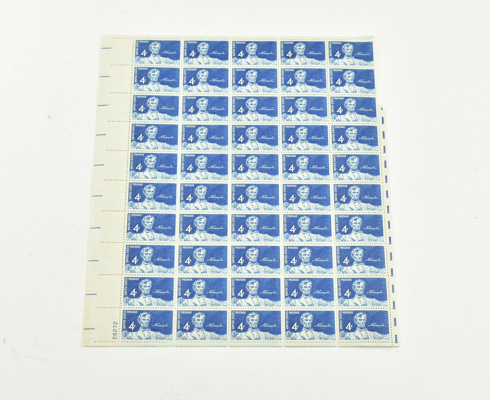 VINTAGE - UNUSED Entire SHEET Real USPS Postage Stamps! | Property Room