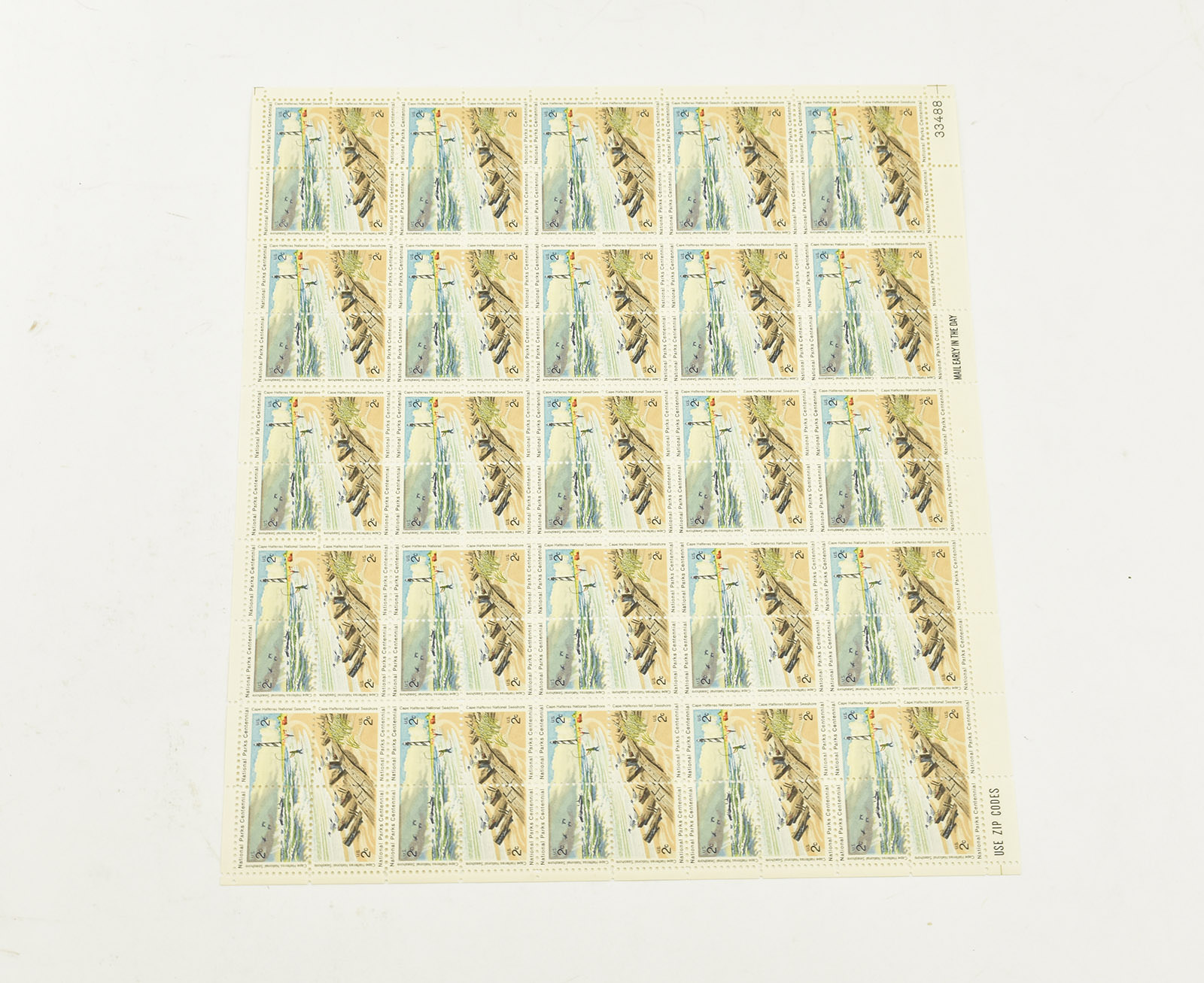 VINTAGE - UNUSED Entire SHEET Real USPS Postage Stamps! | Property Room