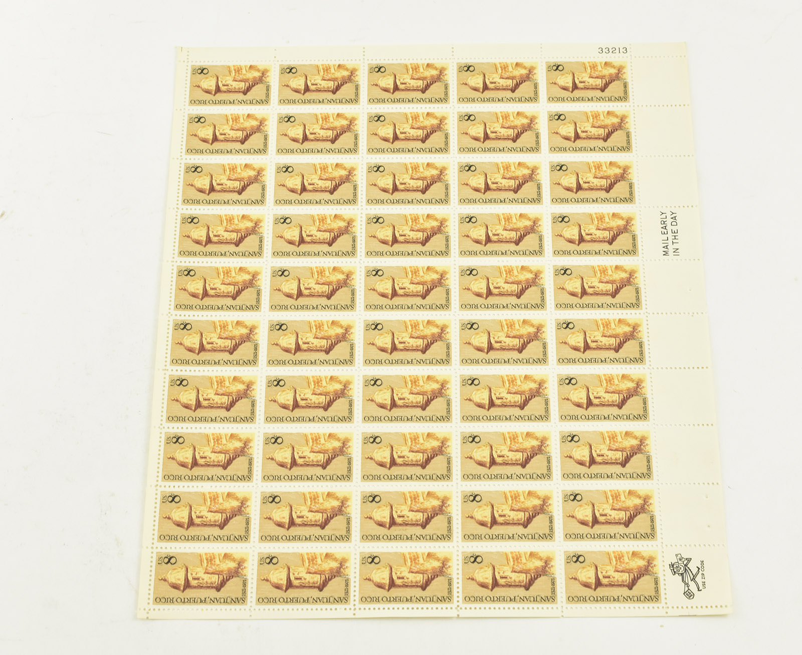 VINTAGE - UNUSED Entire SHEET Real USPS Postage Stamps! | Property Room