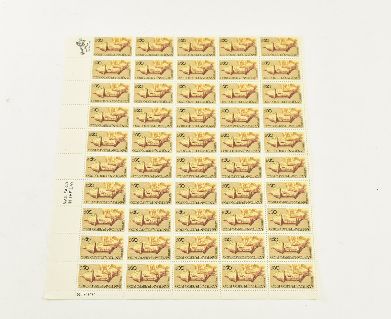 VINTAGE - UNUSED Entire SHEET Real USPS Postage Stamps! | Property Room