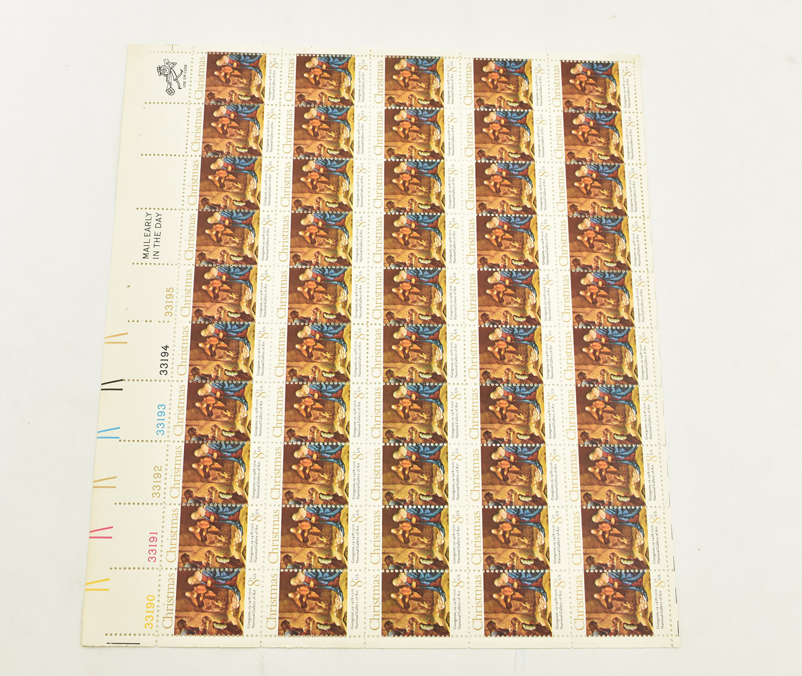 VINTAGE - UNUSED Entire SHEET Real USPS Postage Stamps! | Property Room