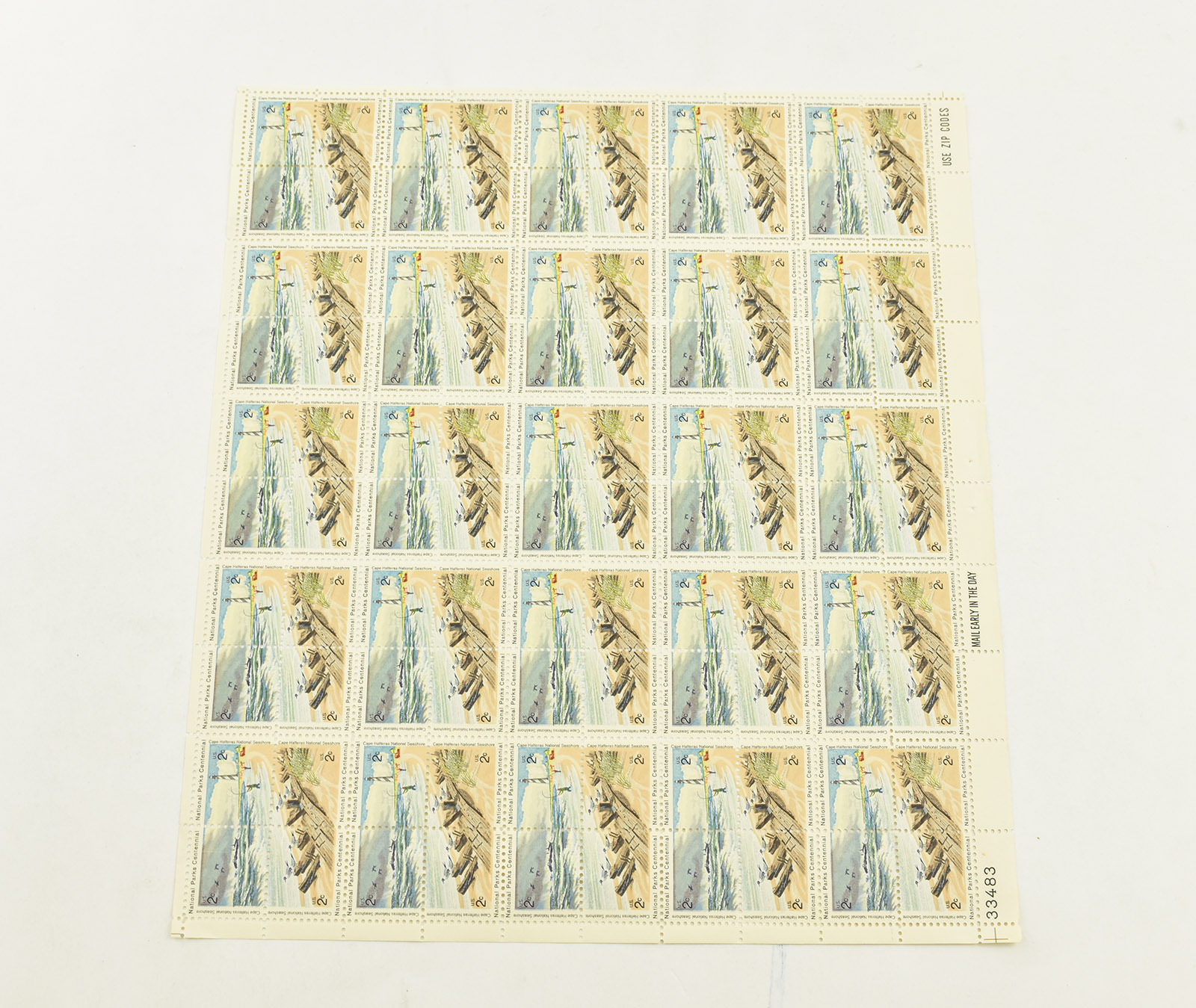 VINTAGE - UNUSED Entire SHEET Real USPS Postage Stamps! | Property Room