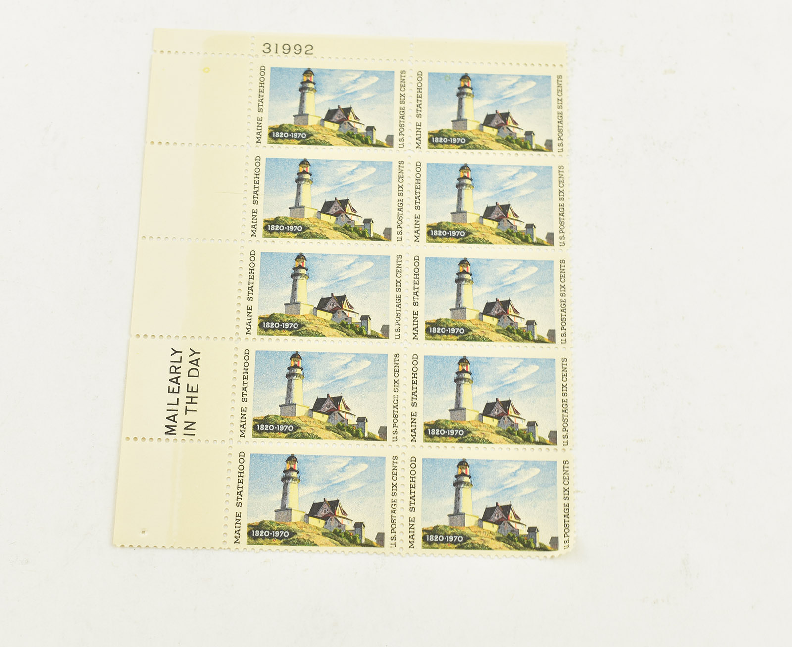 VINTAGE - UNUSED Entire SHEET Real USPS Postage Stamps! | Property Room