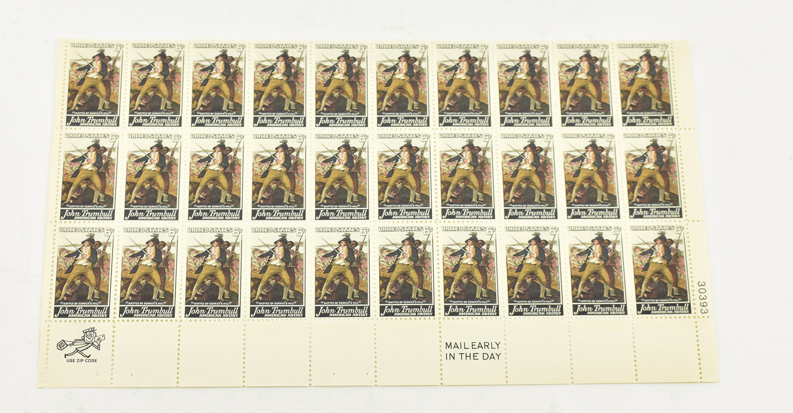 VINTAGE - UNUSED Entire SHEET Real USPS Postage Stamps! | Property Room