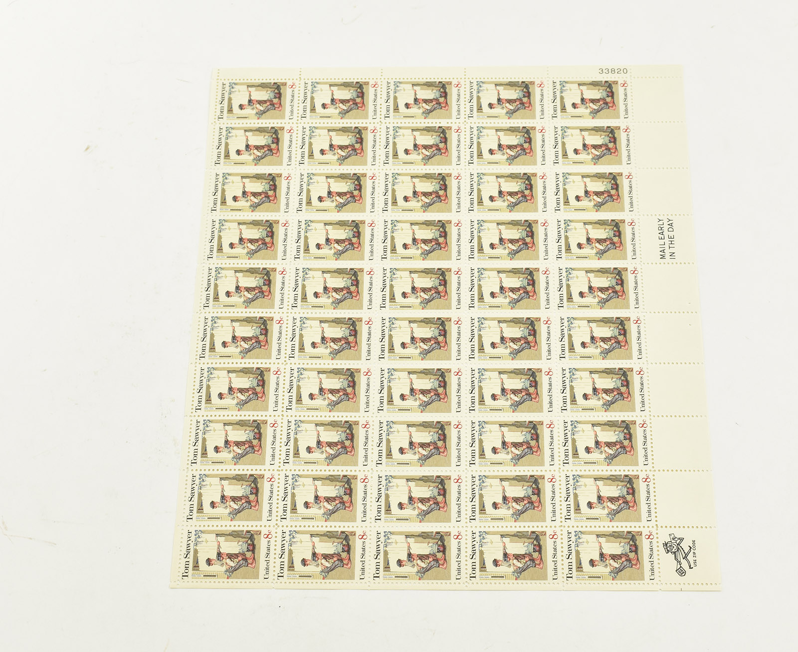 VINTAGE - UNUSED Entire SHEET Real USPS Postage Stamps! | Property Room