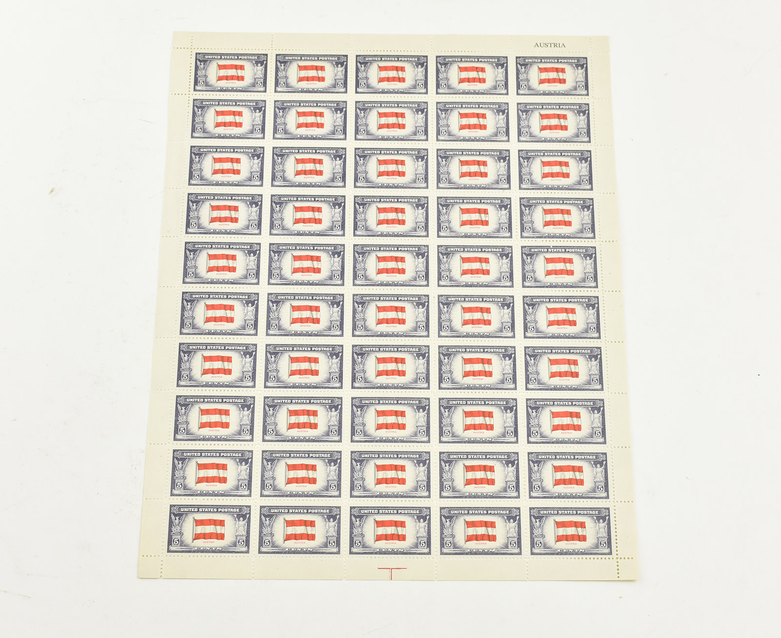 VINTAGE - UNUSED Entire SHEET Real USPS Postage Stamps! | Property Room