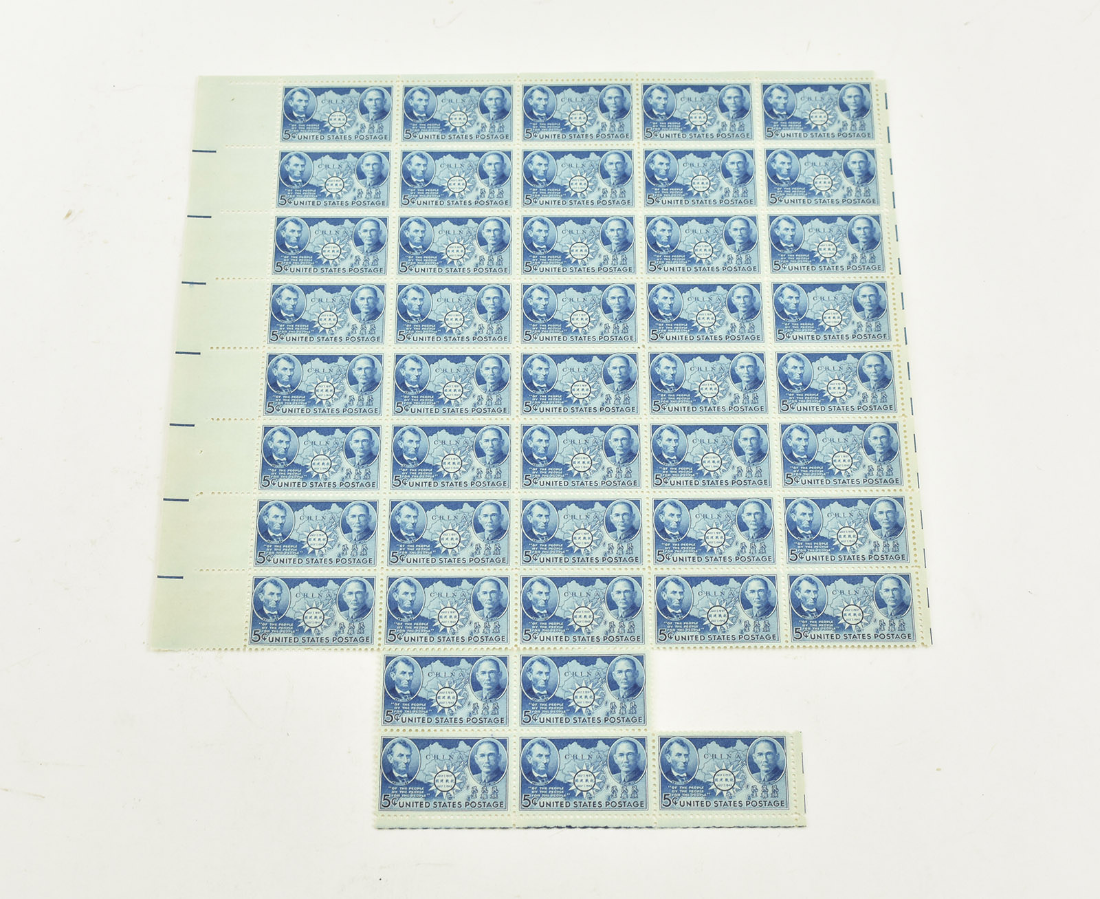 VINTAGE - UNUSED Entire SHEET Real USPS Postage Stamps! | Property Room