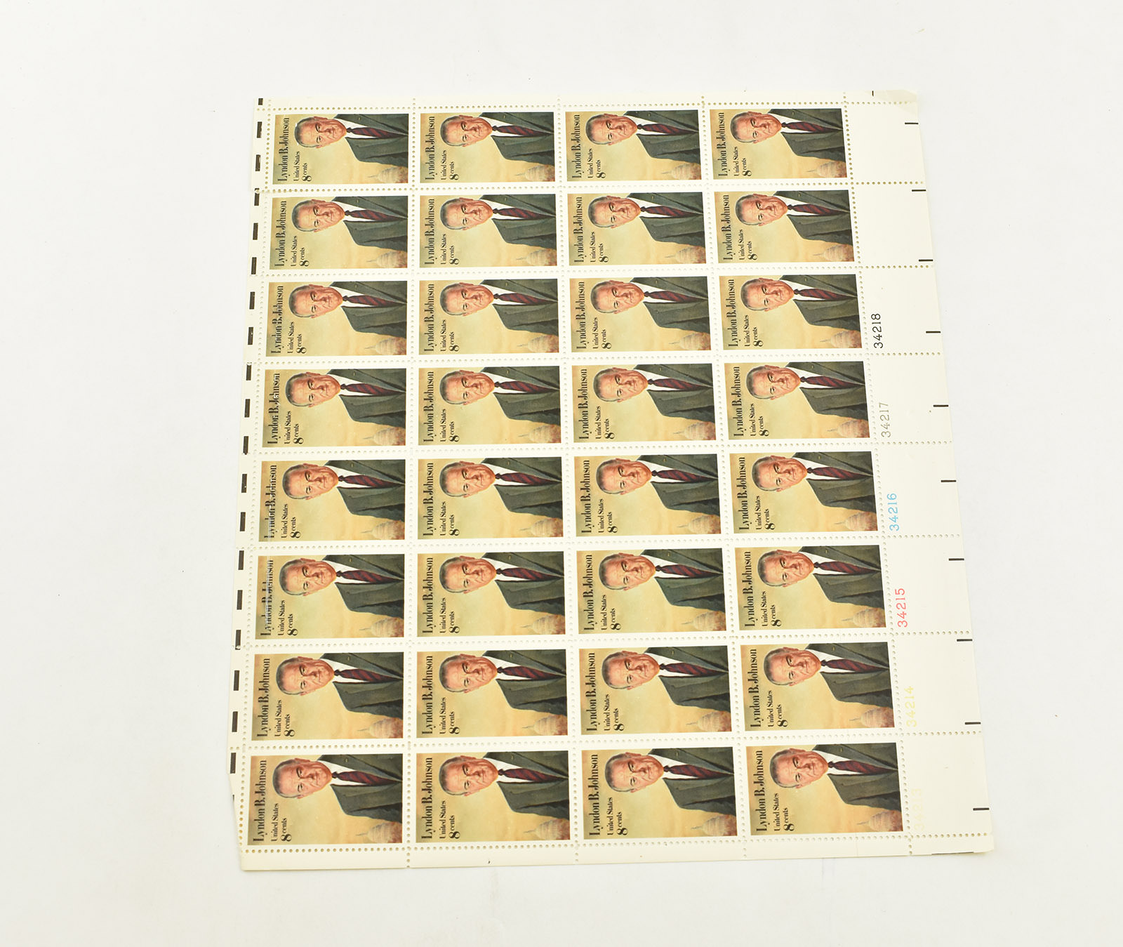 VINTAGE - UNUSED Entire SHEET Real USPS Postage Stamps! | Property Room