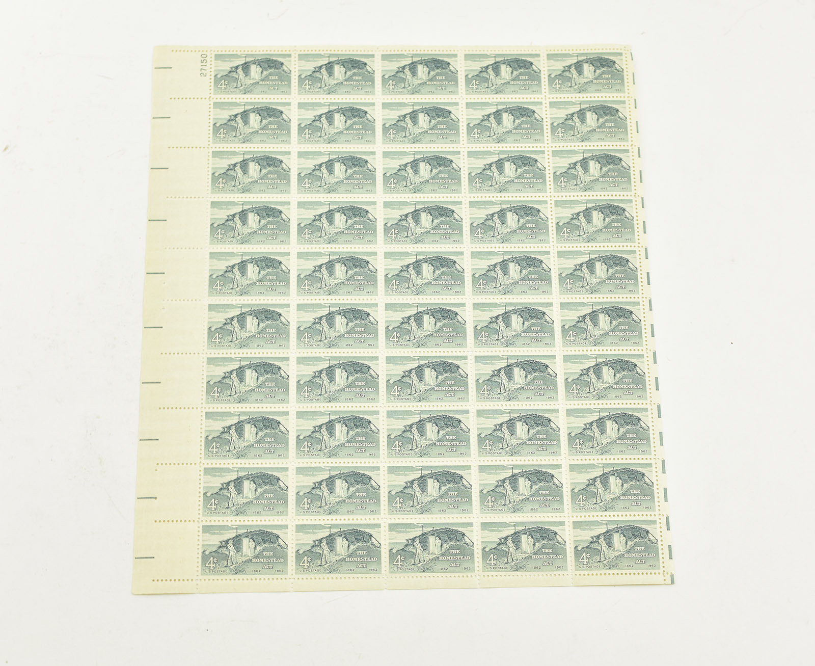 VINTAGE - UNUSED Entire SHEET Real USPS Postage Stamps! | Property Room