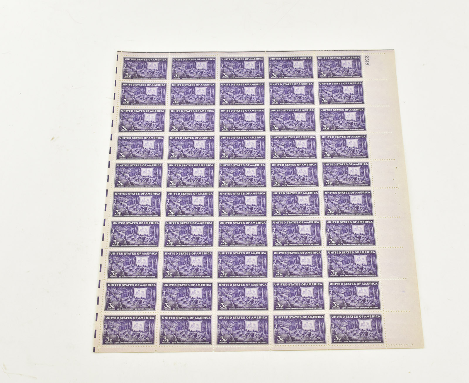 VINTAGE - UNUSED Entire SHEET Real USPS Postage Stamps! | Property Room