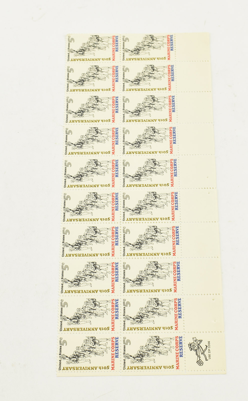 VINTAGE - UNUSED Entire SHEET Real USPS Postage Stamps! | Property Room