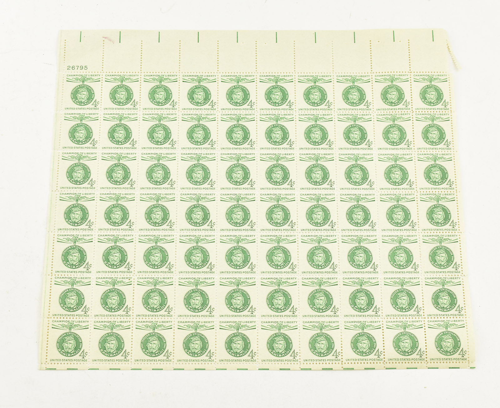 VINTAGE - UNUSED Entire SHEET Real USPS Postage Stamps! | Property Room