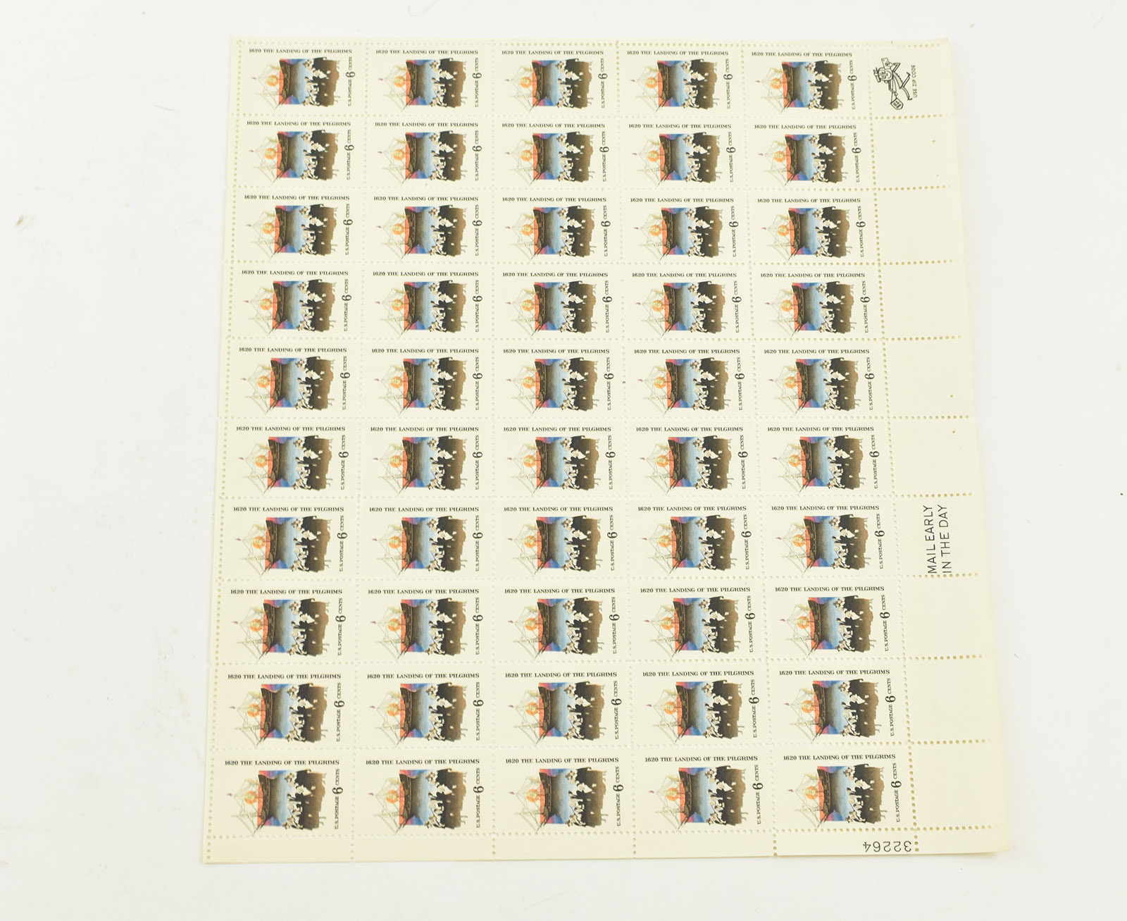 VINTAGE - UNUSED Entire SHEET Real USPS Postage Stamps! | Property Room