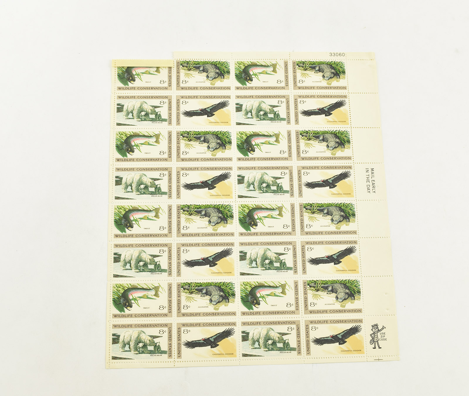 VINTAGE - UNUSED Entire SHEET Real USPS Postage Stamps! | Property Room