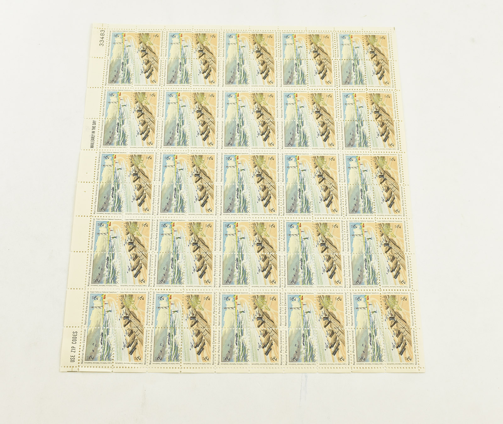 VINTAGE - UNUSED Entire SHEET Real USPS Postage Stamps! | Property Room