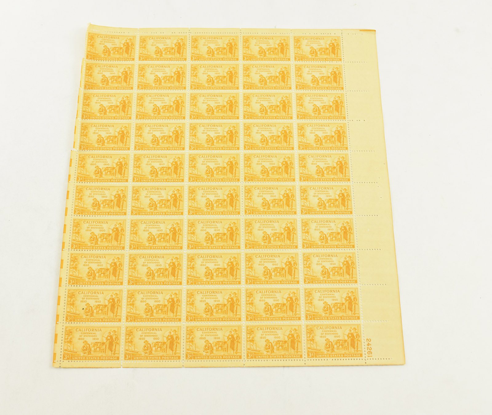 VINTAGE - UNUSED Entire SHEET Real USPS Postage Stamps! | Property Room