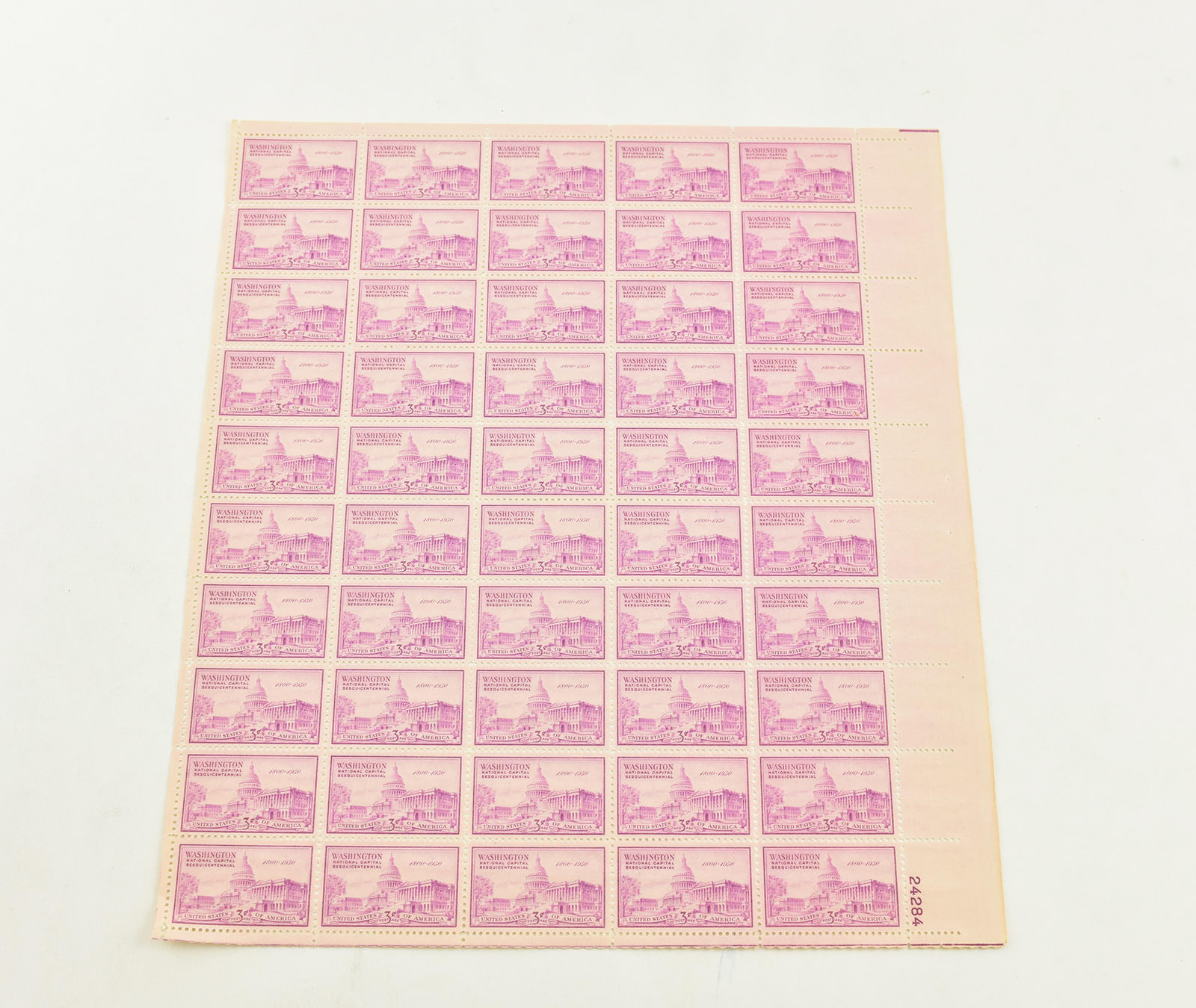VINTAGE - UNUSED Entire SHEET Real USPS Postage Stamps! | Property Room