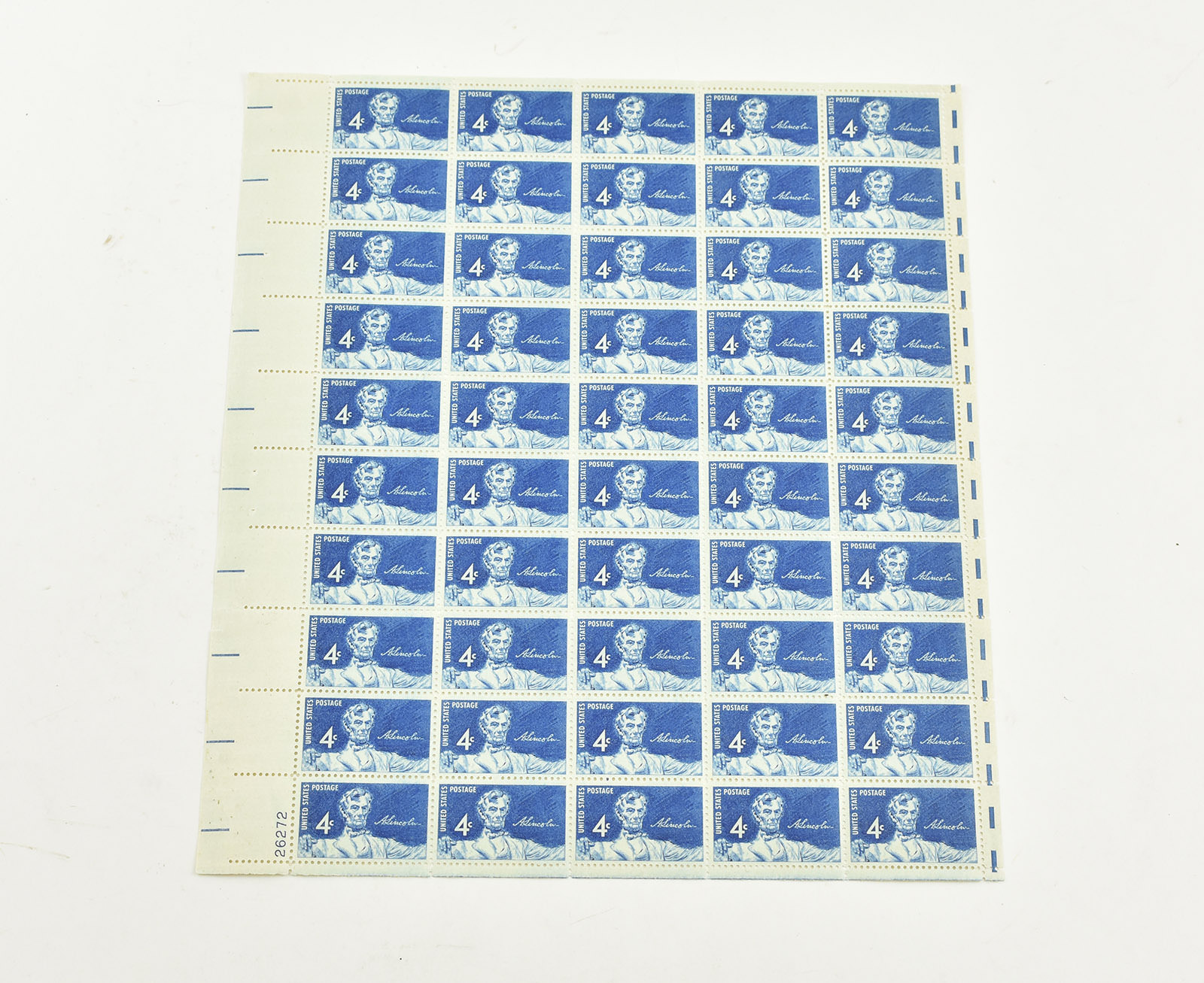 VINTAGE - UNUSED Entire SHEET Real USPS Postage Stamps! | Property Room