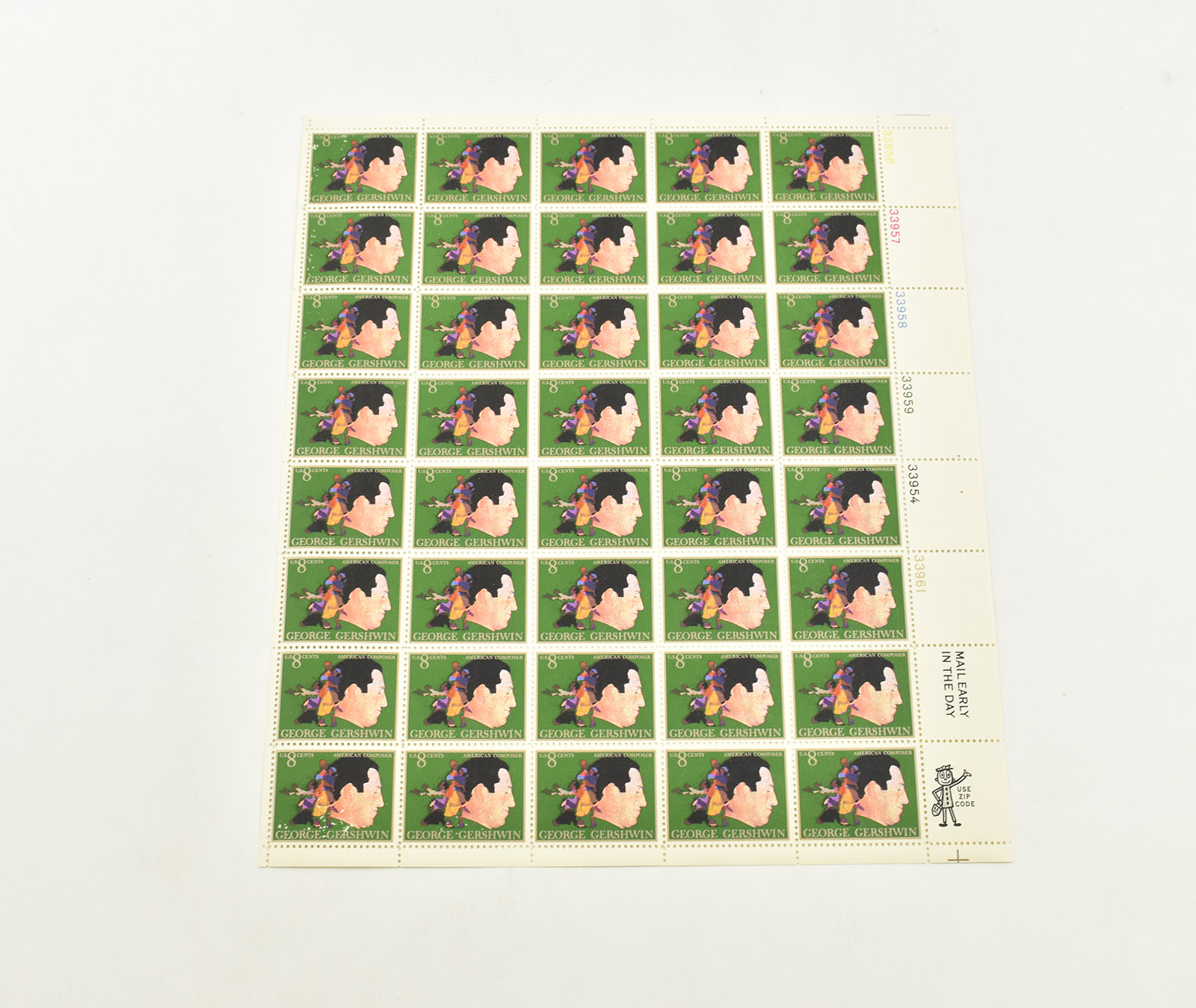 VINTAGE - UNUSED Entire SHEET Real USPS Postage Stamps! | Property Room