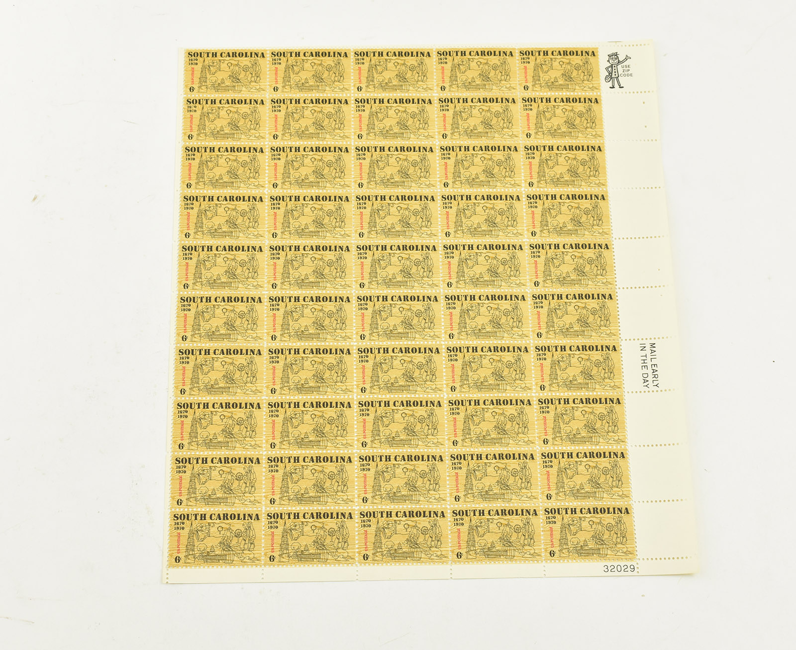 VINTAGE - UNUSED Entire SHEET Real USPS Postage Stamps! | Property Room