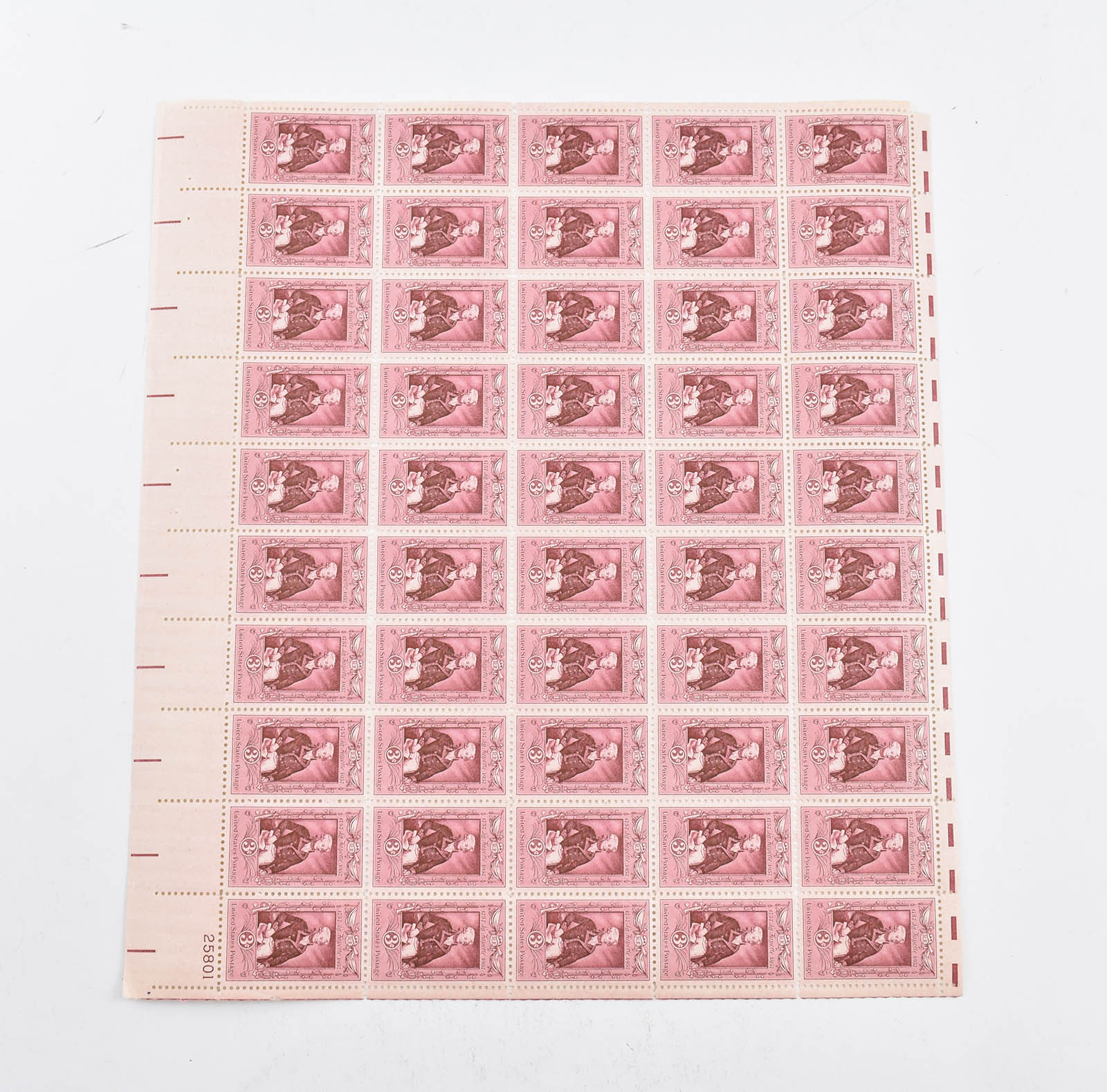 VINTAGE - UNUSED Entire SHEET Real USPS Postage Stamps! | Property Room