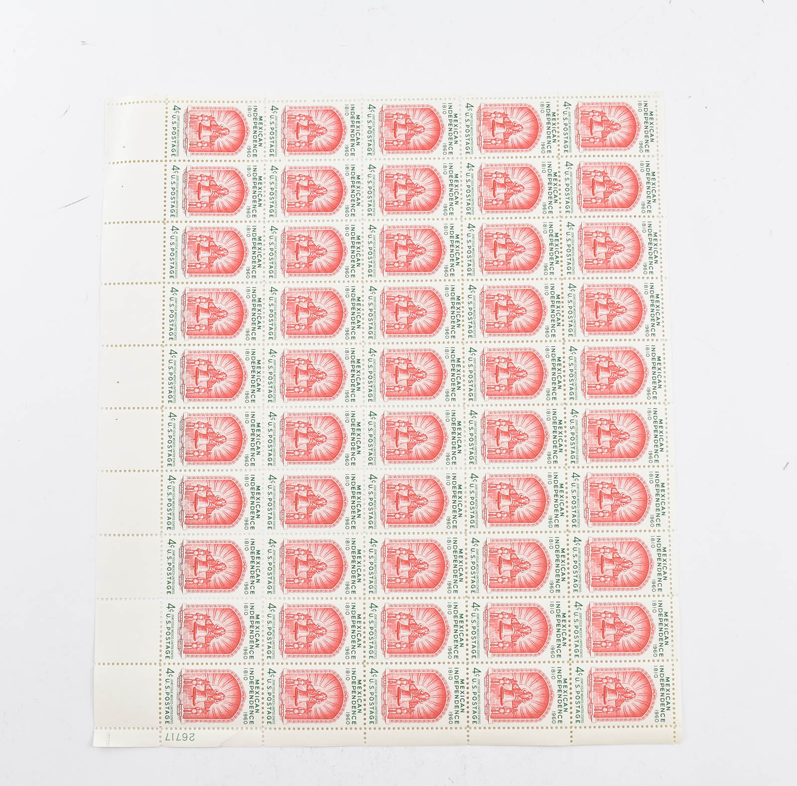 VINTAGE - UNUSED Entire SHEET Real USPS Postage Stamps! | Property Room