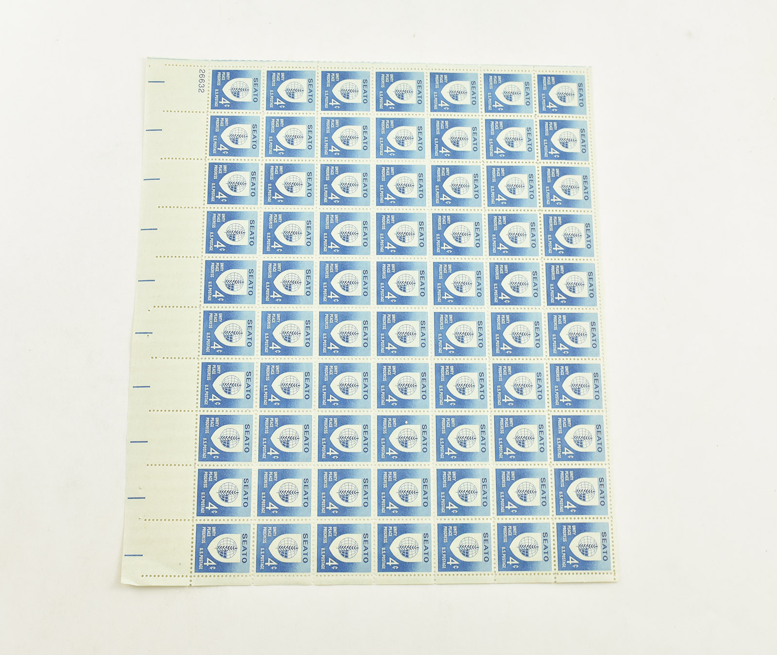 VINTAGE - UNUSED Entire SHEET Real USPS Postage Stamps! | Property Room