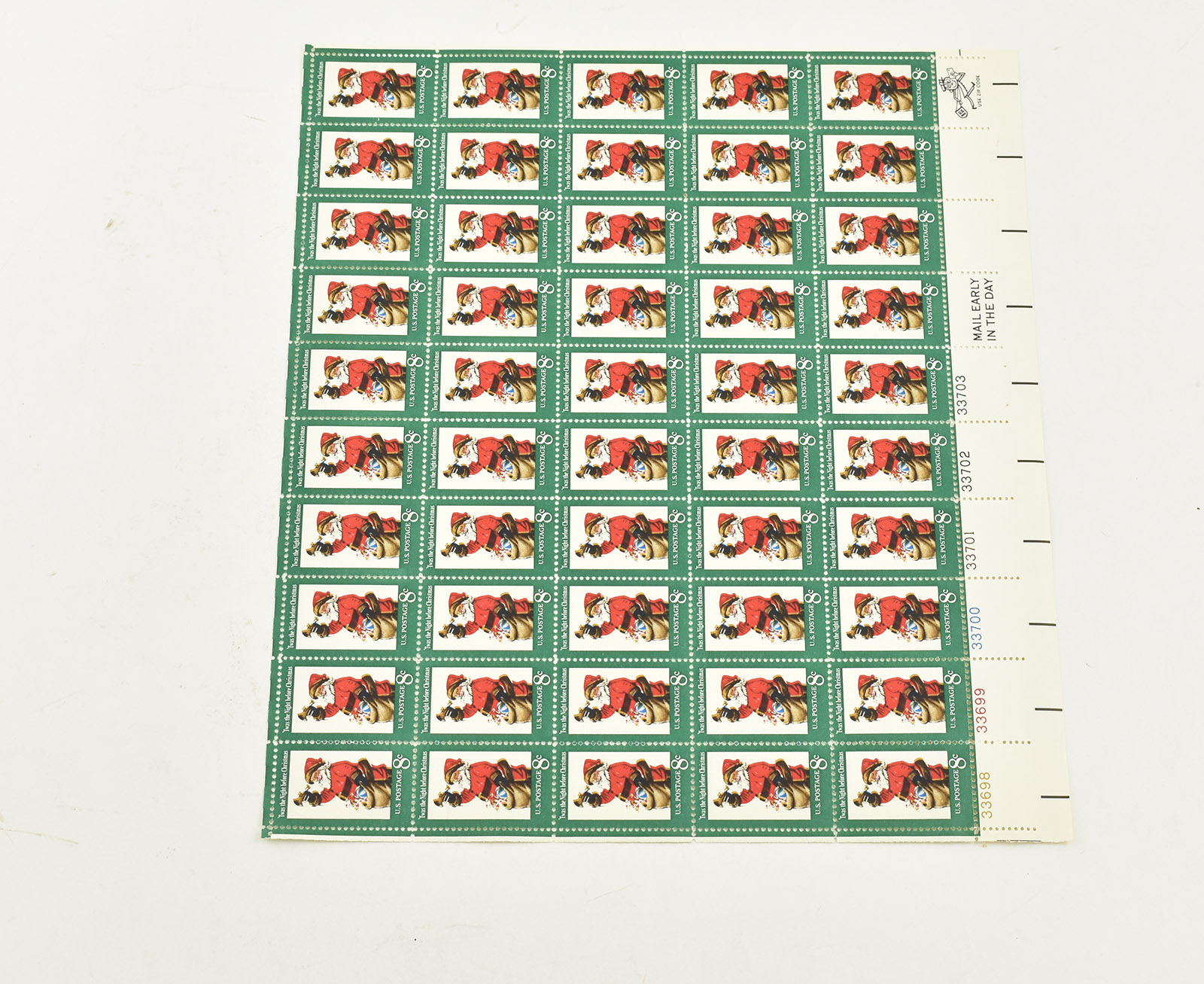 VINTAGE - UNUSED Entire SHEET Real USPS Postage Stamps! | Property Room