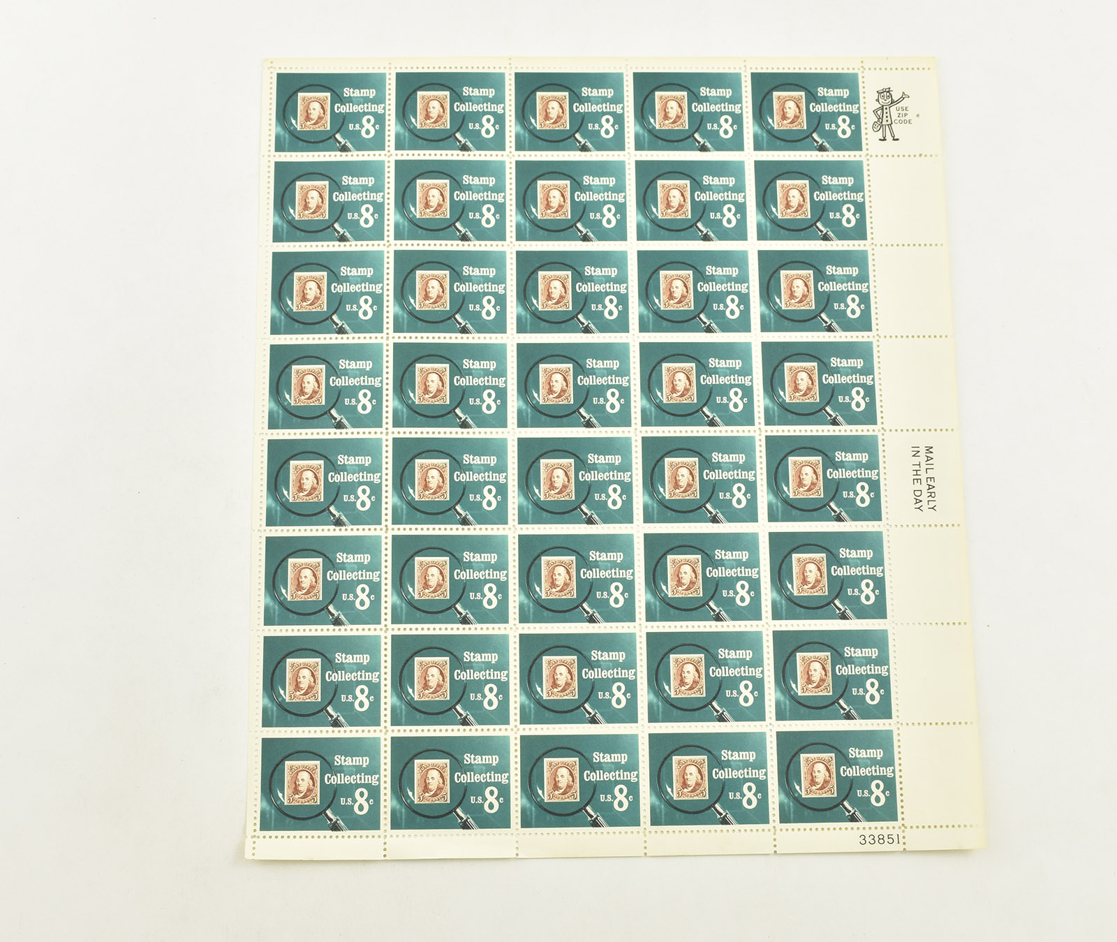 VINTAGE - UNUSED Entire SHEET Real USPS Postage Stamps! | Property Room