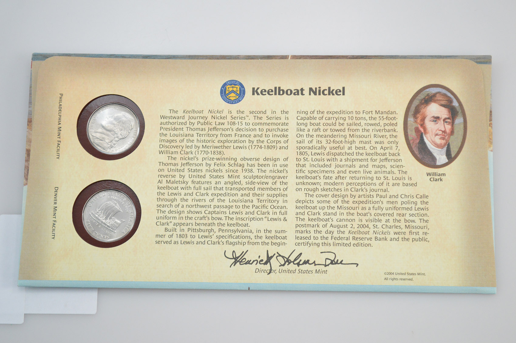 Westward Journey Nickel Series/Keelboat Nickel United States Mint ...