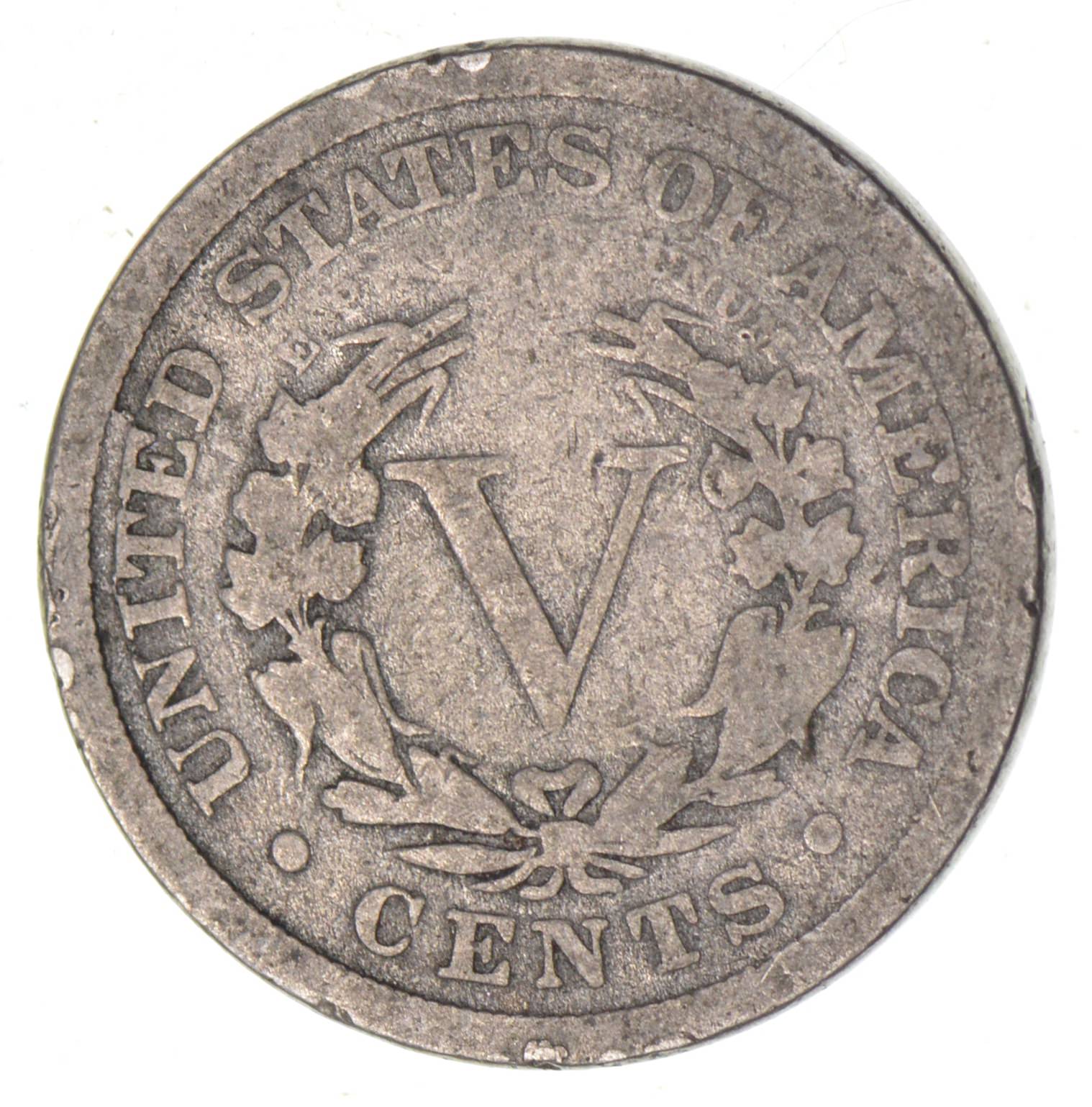 WITH CENTS - 1883 Liberty V Nickel - Very Rare Variety | Property Room