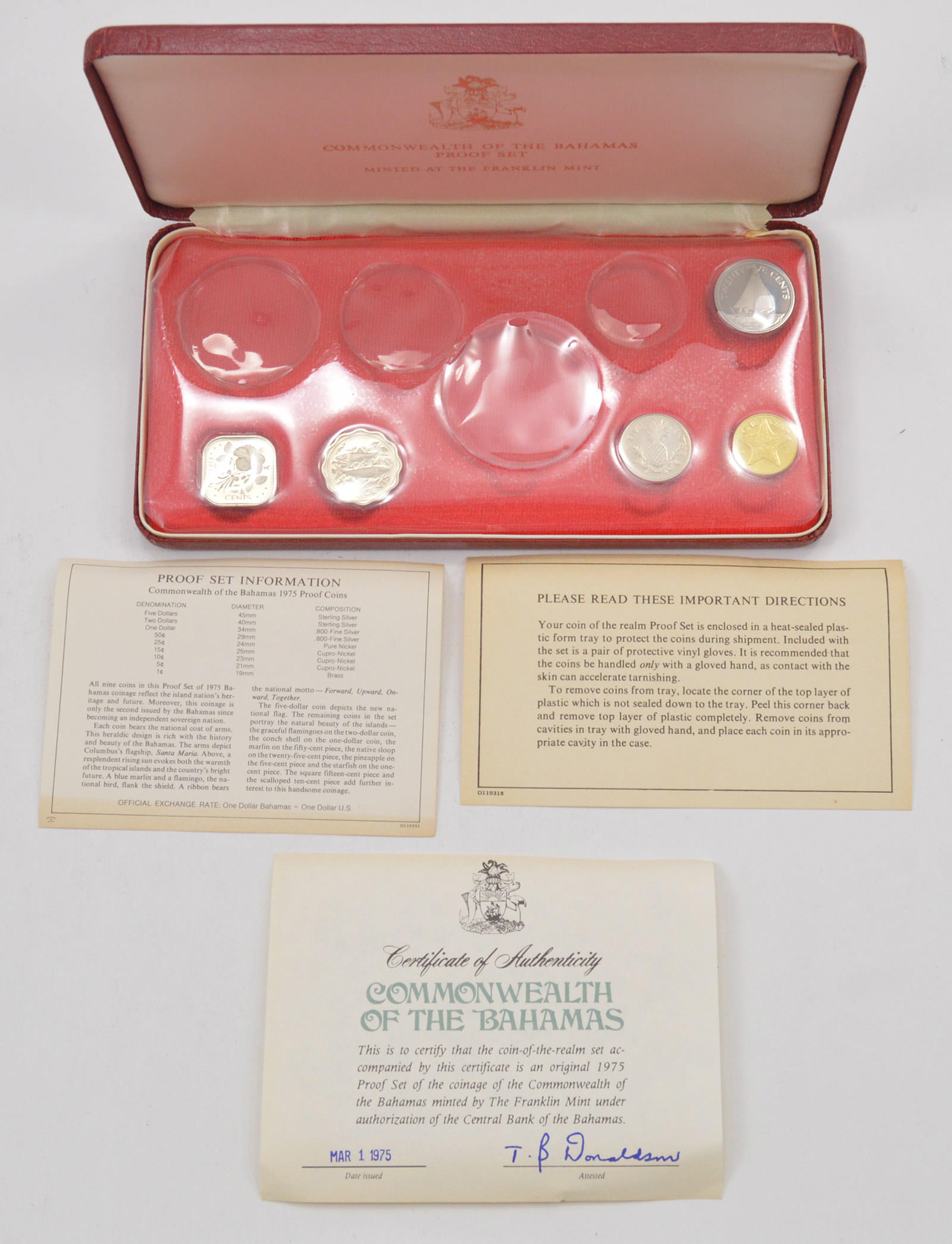 World Coin Collection 1975 Bahamas TOUGH SET - Missing a Few Coins - 5 ...