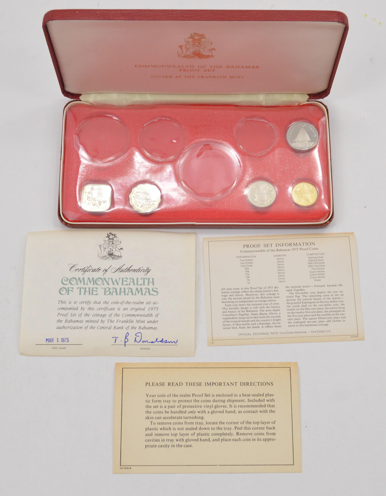 World Coin Collection 1975 Bahamas TOUGH SET - Missing a Few Coins - 5 ...