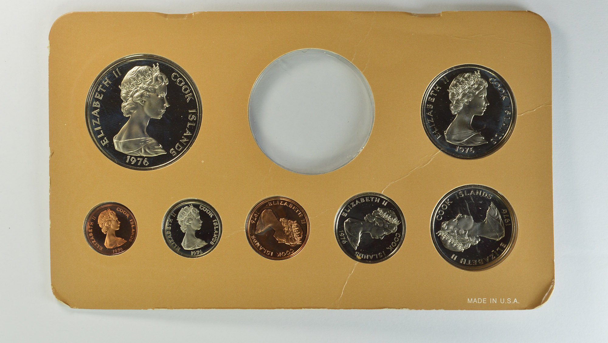 World Coin Collection 1976 Cook Islands TOUGH SET - Missing a Few Coins ...