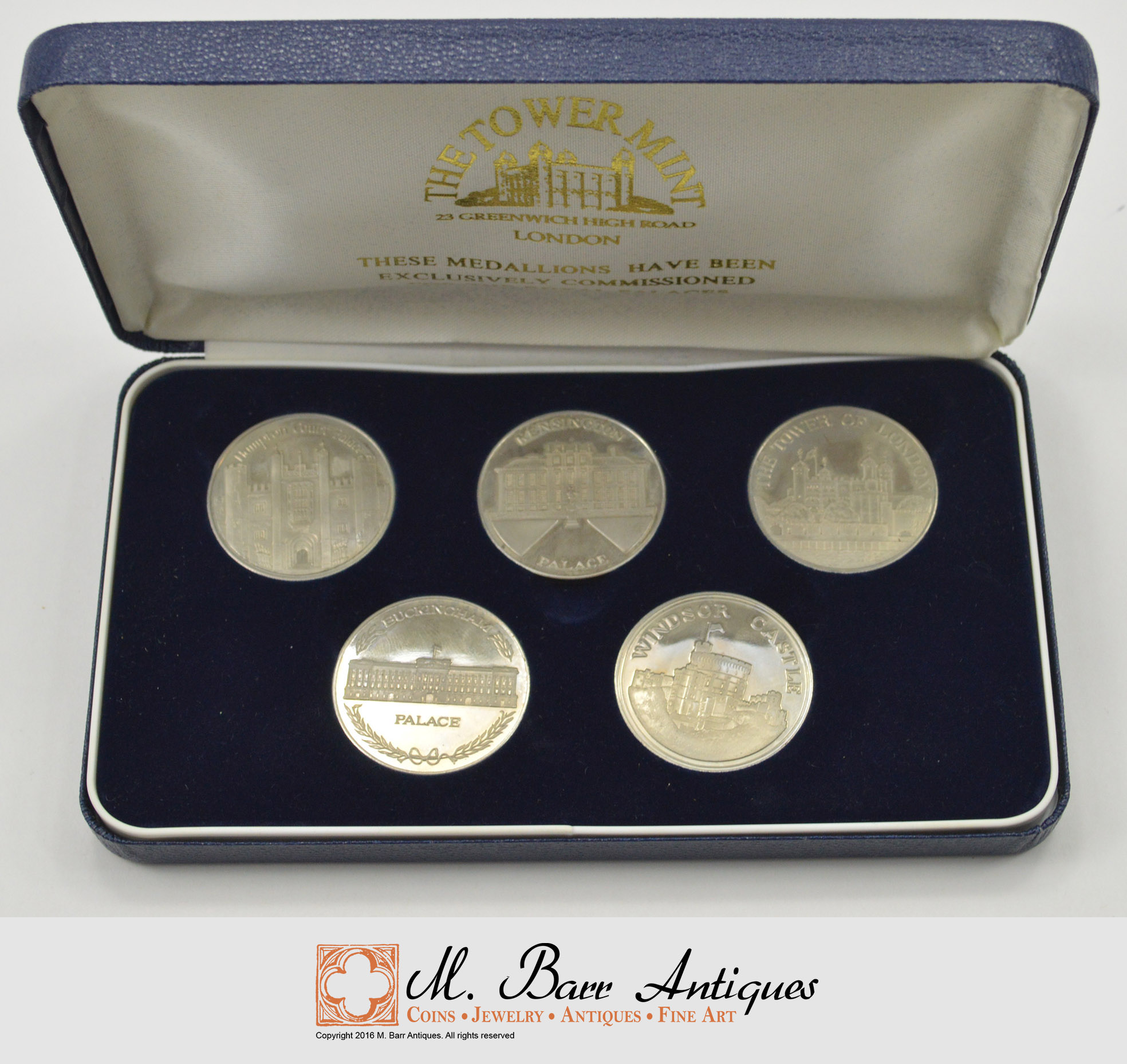World Coin Collection Tower Mint London Royal Palaces TOUGH SET ...